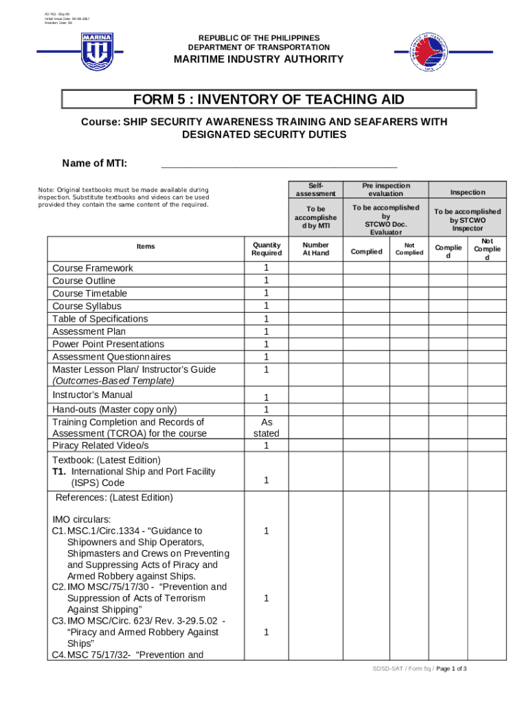 STCW VI/6 - Security Related Training and Instruction for ... Doc ...