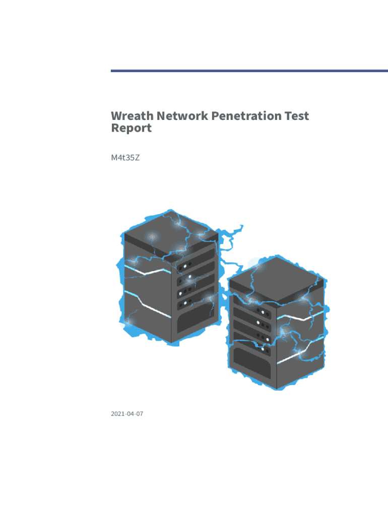 Fillable Online Penetration test report for Wreath network Fax Email ...