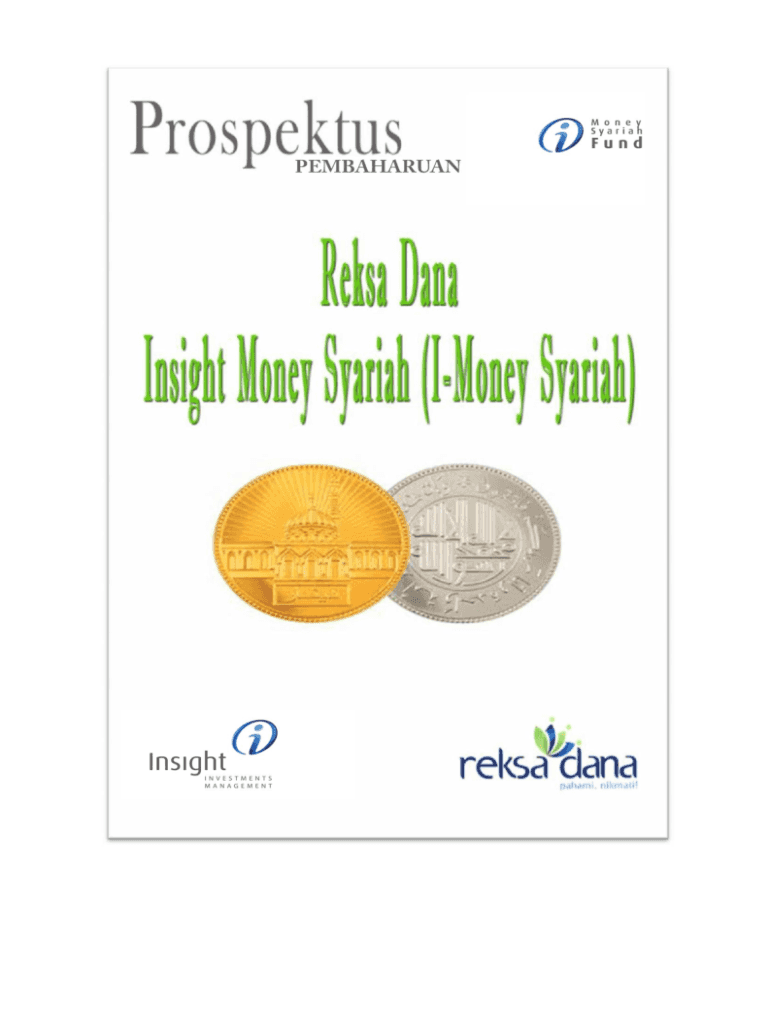 Fillable Online prospektus reksa dana insight money syariah (i- ... Fax ...