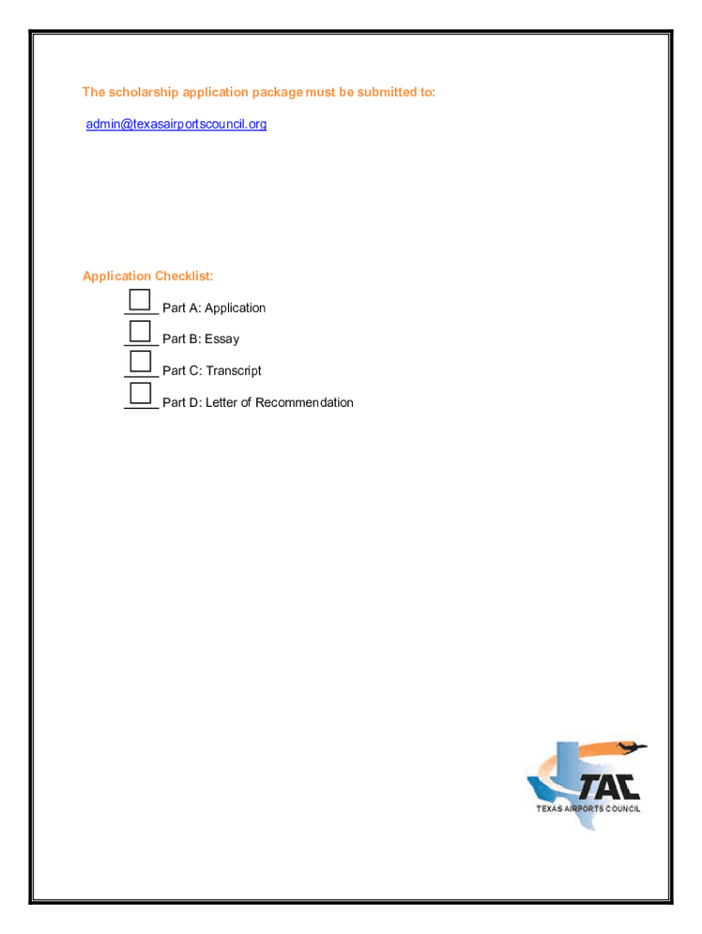 Fillable Online Texas Airports CouncilServing Texas General Aviation ...