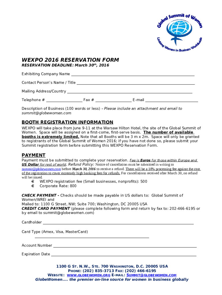 booth registration ination Doc Template | pdfFiller