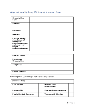 Apprenticeship levy application - About the Doc Template | pdfFiller
