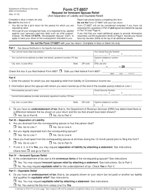 Fillable Online ct 01/15) Form CT-8857 Request for Innocent Spouse ...