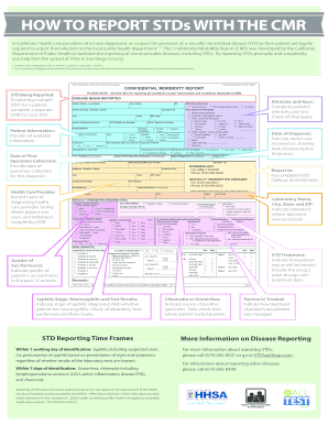 Fillable Online HOW TO REPORT STDs WITH THE CMR Fax Email Print - pdfFiller