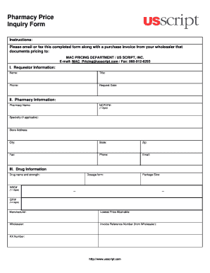 Fillable Online USS MAC Pricing Inquiry Form_FINAL Fax Email Print ...