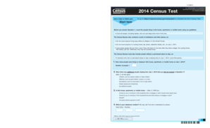 Fillable Online www2 census 2014 Census Test - Census.gov - www2 census ...