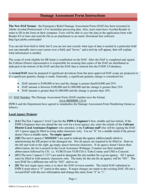Fillable Online dot ca Damage Assessment Form Instructions - dot ca Fax ...