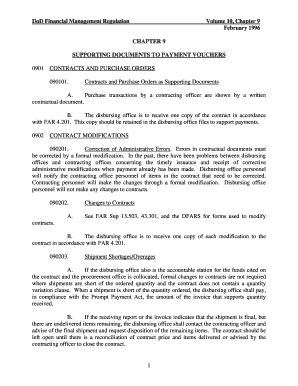 Fillable Online comptroller defense DoD Financial Management Regulation ...
