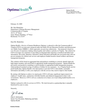 Fillable Online COVA PPEA Cover letter.doc Fax Email Print - pdfFiller