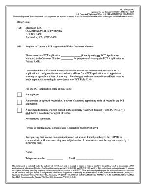 Fillable Online uspto OMB 06510035 U Fax Email Print - pdfFiller