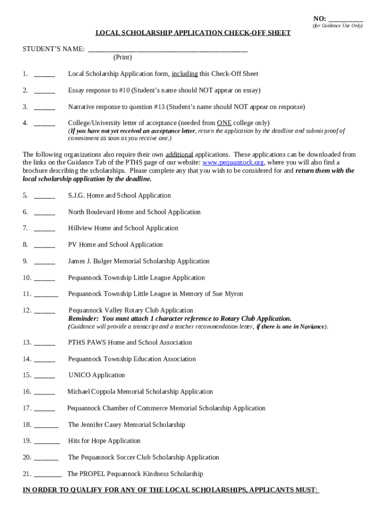 Scholarship Program for International Students Doc Template | pdfFiller