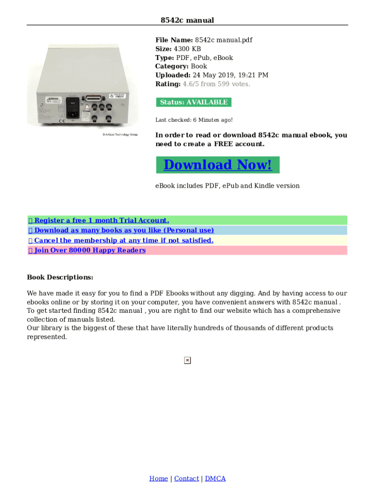 Fillable Online Model 8542C Dual Input Universal Power Meter Fax Email ...