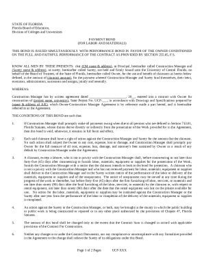 PAYMENT BOND - Planning, Design and Construction Doc Template | pdfFiller