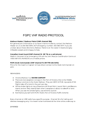 Fillable Online U.S. VHF Channel InformationNavigation Center Fax Email Print - pdfFiller