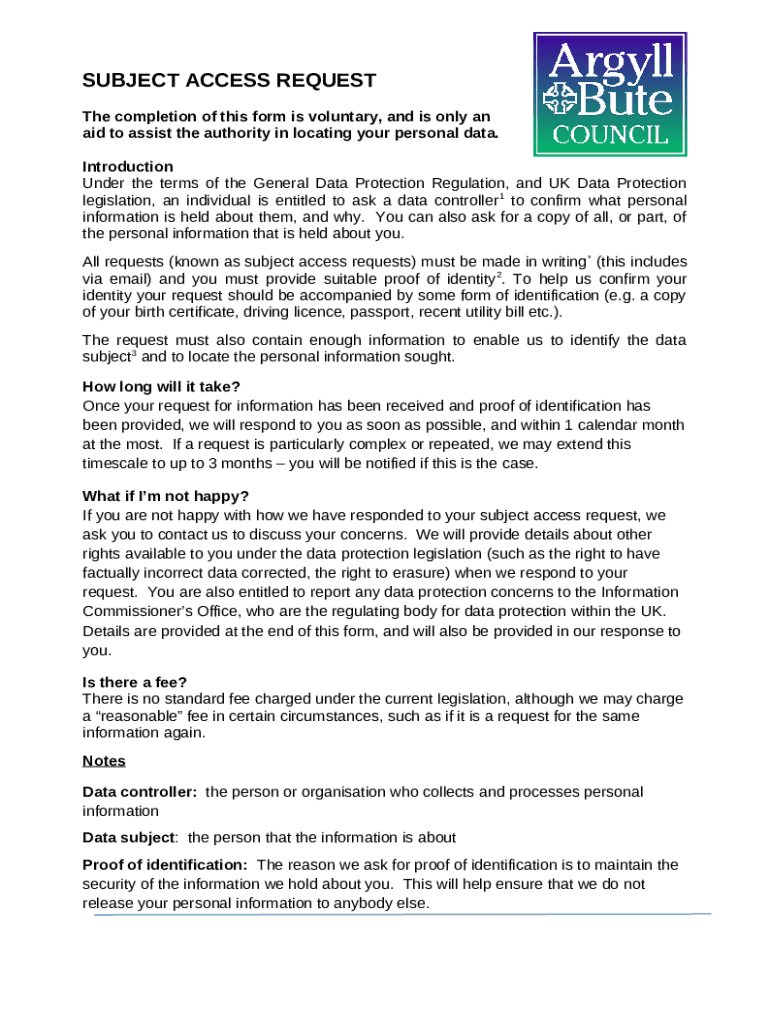 How do I answer a request for access to personal data? Doc Template | pdfFiller