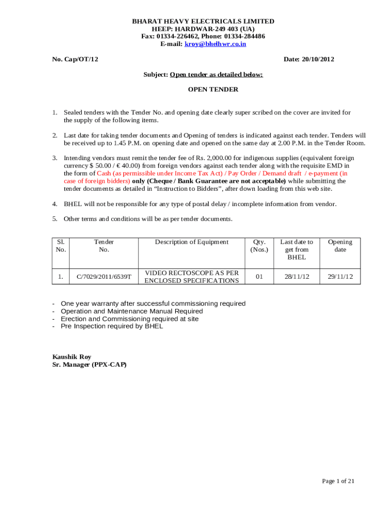 and opening date clearly super scribed on the cover are invited for the ...