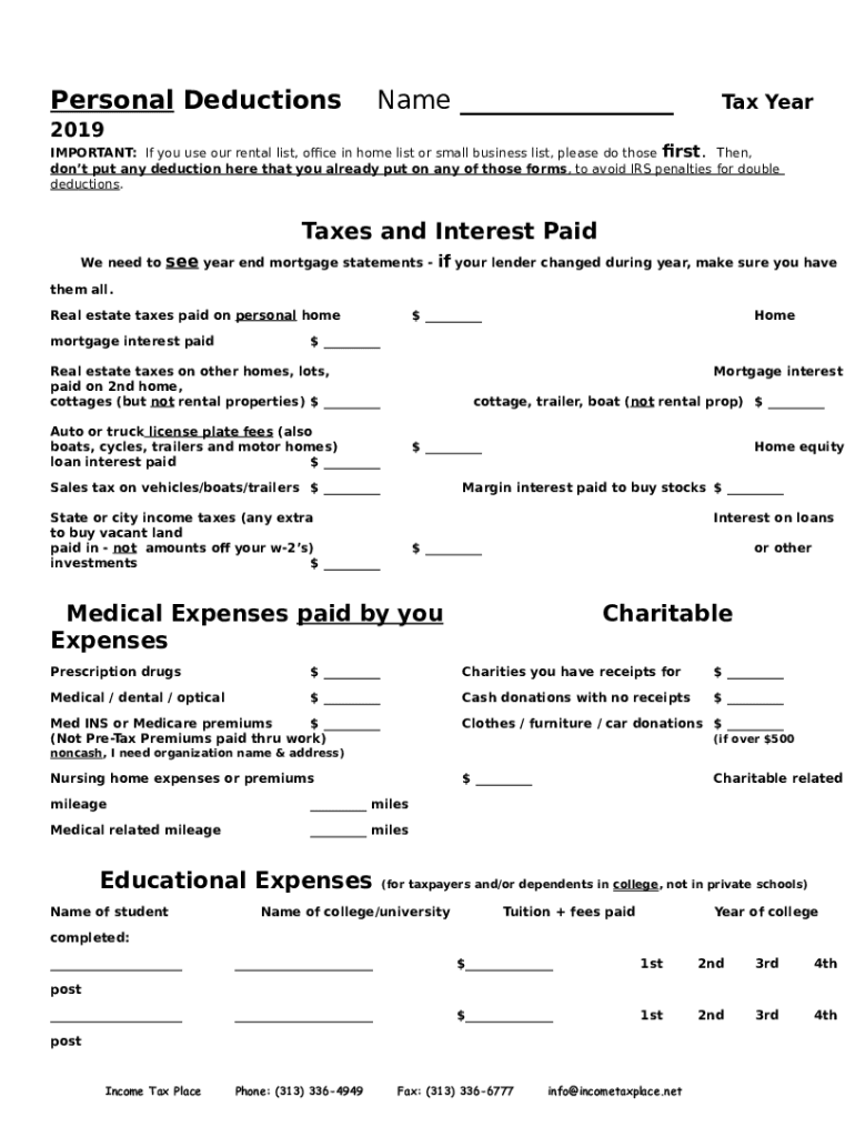 Fillable Online Claim a Home-Office Deduction for Your Rental Property ... Fax Email Print ...