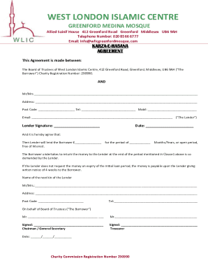 Fillable Online West London Islamic Centre Greenford Medina Mosque Fax ...