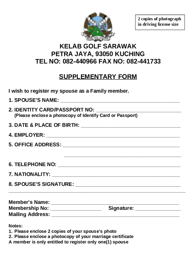 082-441733 SUPPLEMENTARY Doc Template | pdfFiller