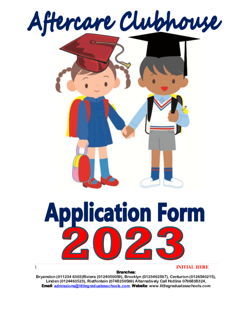 Fillable Online AFTERCARE-APPLICATION-FORM- ... Fax Email Print - pdfFiller