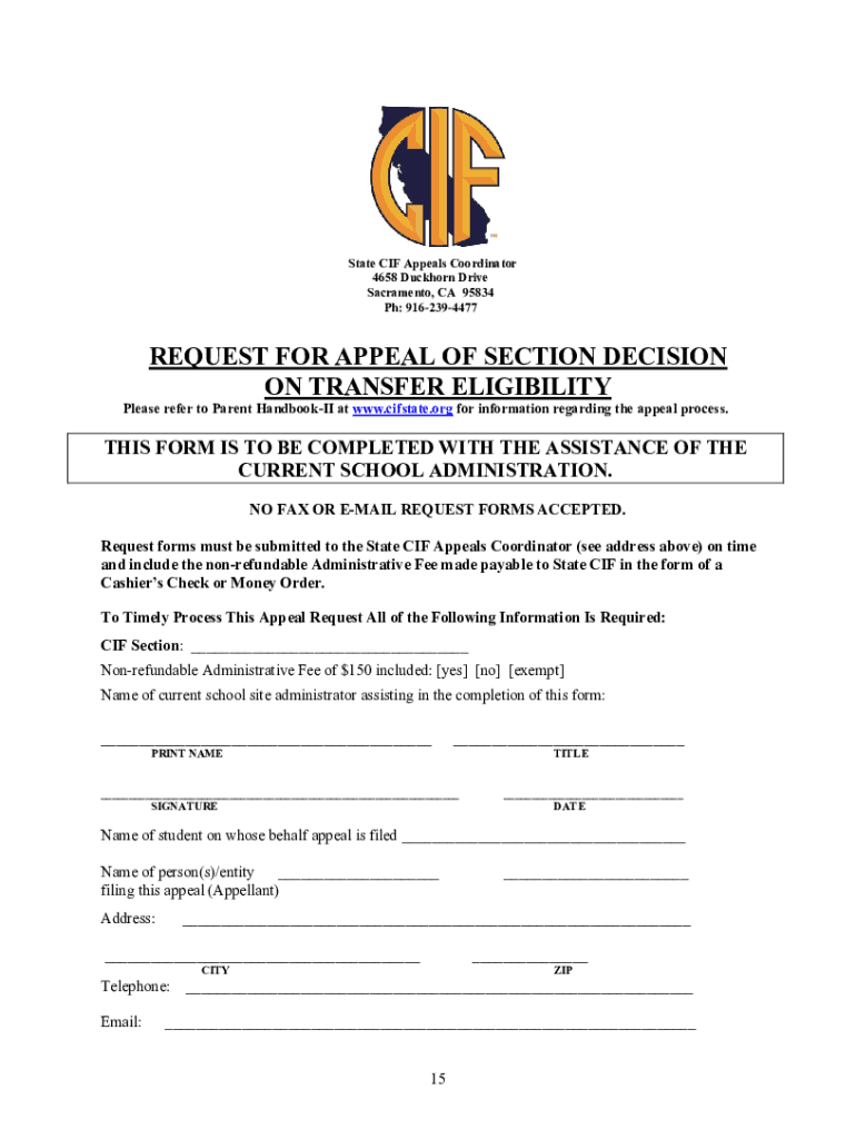 Fillable Online Transfer Eligibility Resources Fax Email Print - pdfFiller