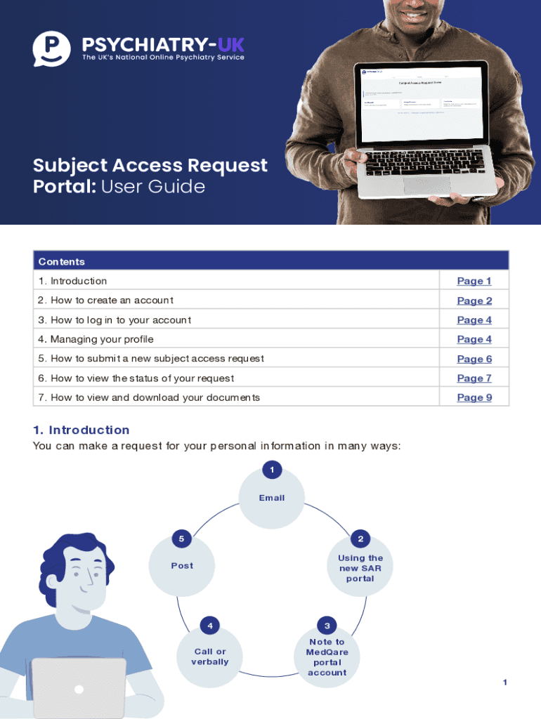 Fillable Online Subject Access Request Portal Fax Email Print - pdfFiller