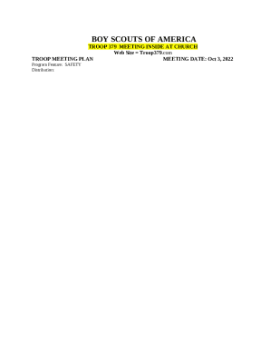Troop 379 Doc Template | pdfFiller