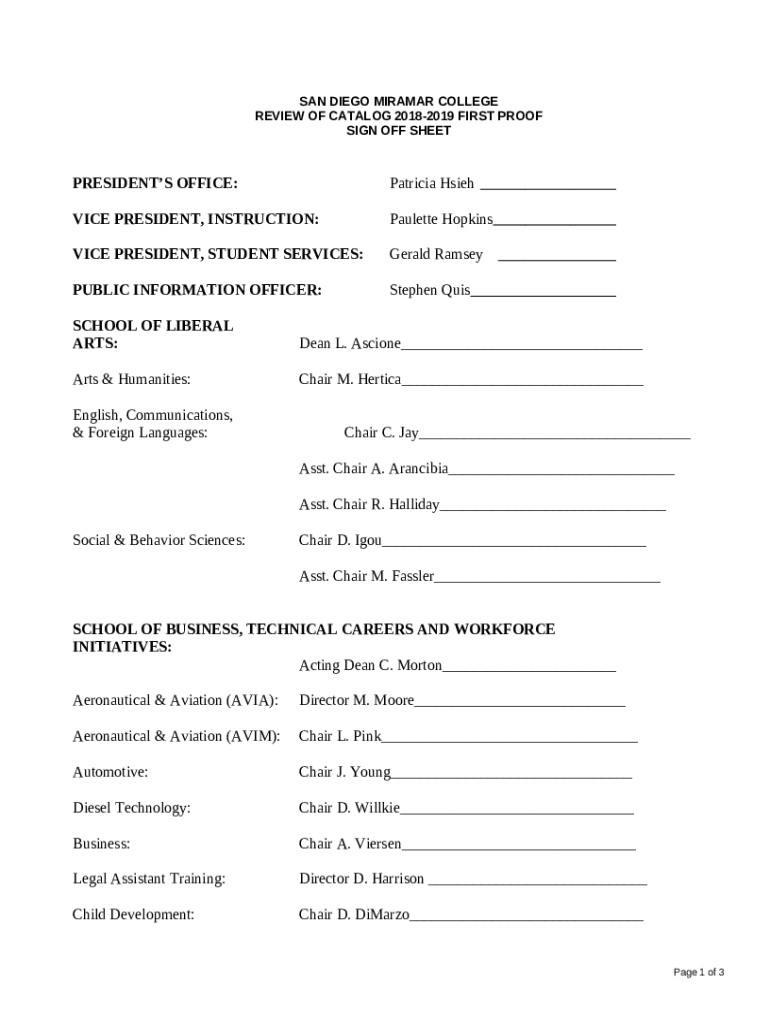 VICE PRESIDENT, INSTRUCTION: Doc Template | pdfFiller