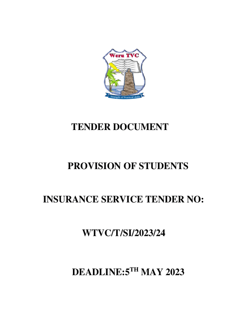 Fillable Online Invitations to Tender of PTB Fax Email Print - pdfFiller