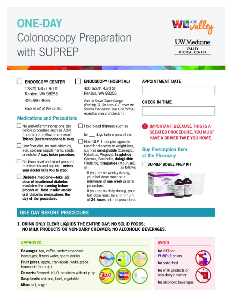 Fillable Online Colonoscopy and Other Procedure Prep Forms Fax Email ...