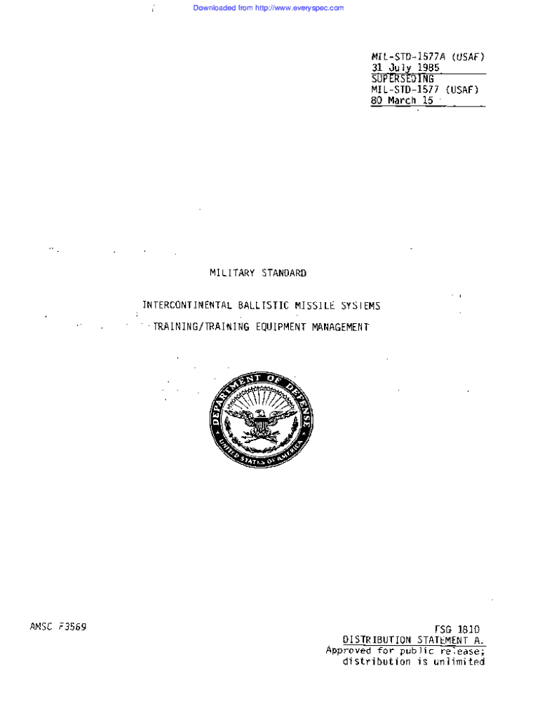 Fillable Online MIL-STD-1577A (USAF) Fax Email Print - pdfFiller