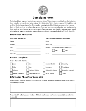 Fillable Online iwcc illinois iccrb-commission-review-board-complaint ...