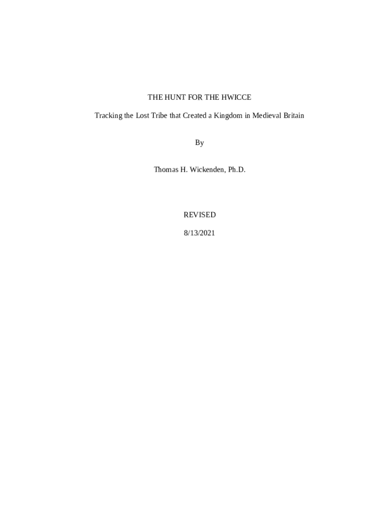 Who Were the Hwicce? An Unknown Anglian Clan that Created a ... Doc ...