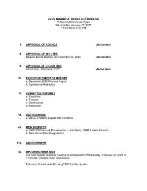 Fillable Online DECC Board of Directors Fax Email Print - pdfFiller