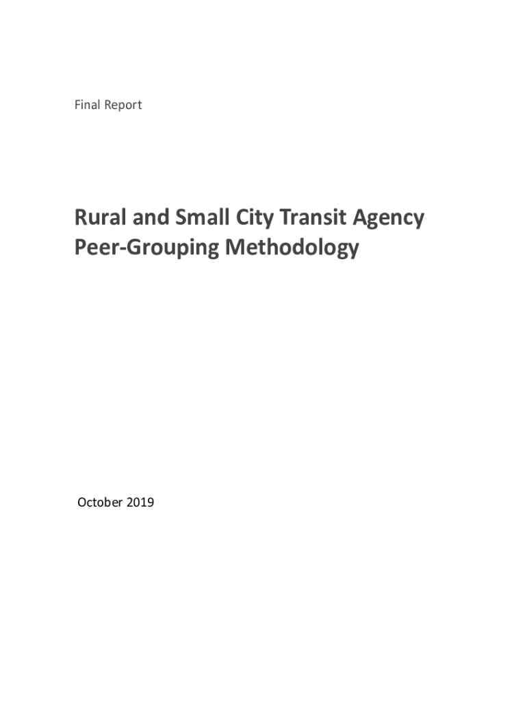 Fillable Online organizing transit in small urban and rural communities ...