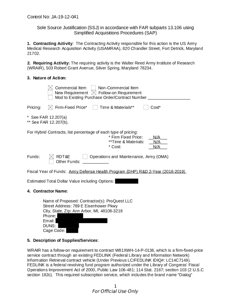 Presolicitation Notice - US Army Medical Research Institute ... Doc ...