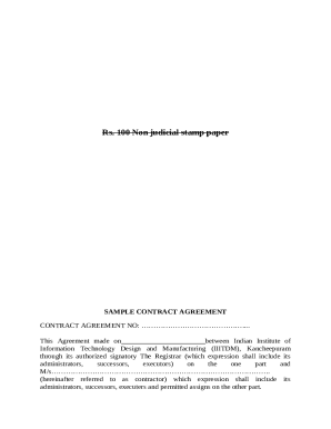 To be executed on Rs. 100/- non-judicial stamp paper to be ... Doc ...