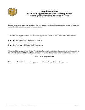 Research Ethics Clearance ( ... - anzctr org Doc Template | pdfFiller