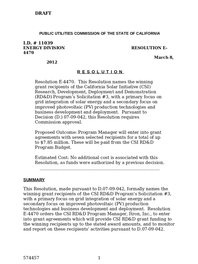 Overview of the CPUC's California Solar Initiative and DG ... - docs ...