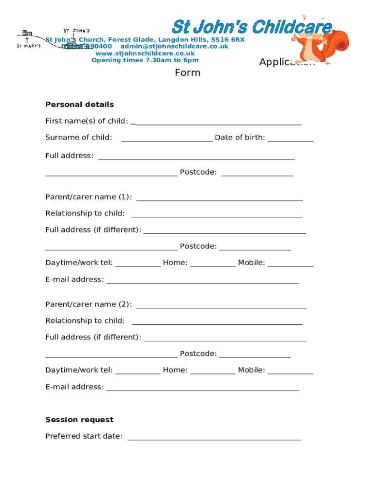 Enrolment Agreement - Eden Cottage Doc Template | pdfFiller