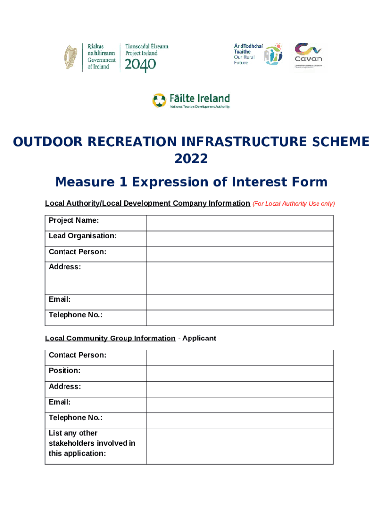 Project Development Measure Application Doc Template | pdfFiller
