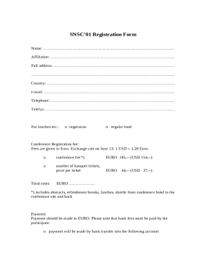 SNSC01 Registration Doc Template | pdfFiller
