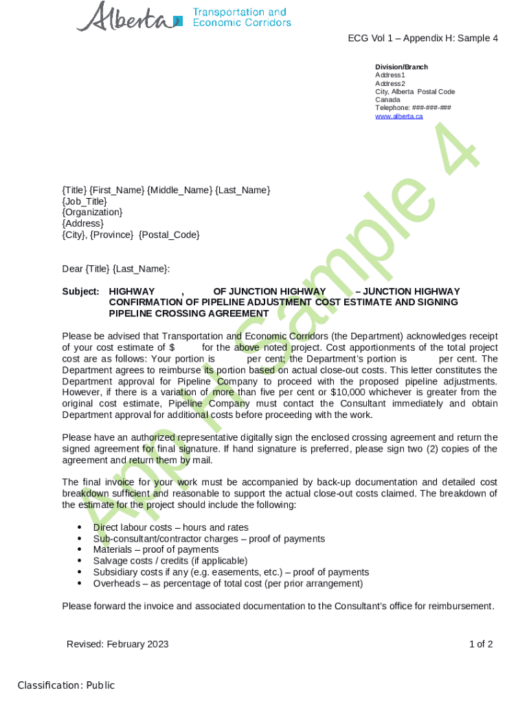 ECG Appendix H. Utilities Sample 4 Doc Template | pdfFiller