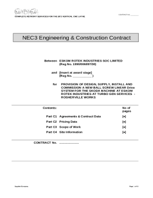 ESKOM ROTEK INDUSTRIES SOC LIMITED Doc Template | pdfFiller