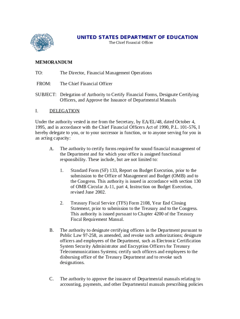 Authority to Certify Financial s, Designate ... - www2 ed Doc Template ...