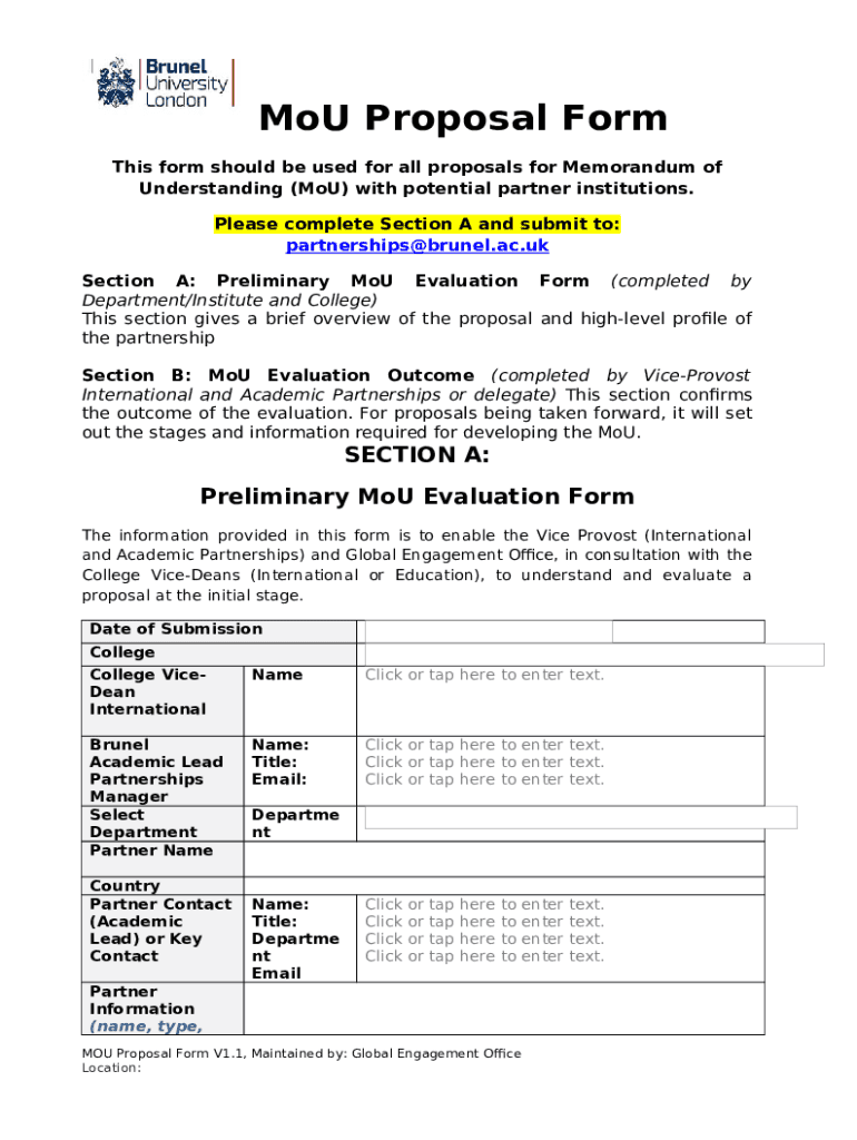 GEO0014 MOU-Proposal- Doc Template | pdfFiller