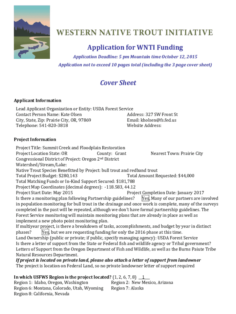 Fillable Online APPLICATION SECTION COVER SHEET CompetitiveState Fax ...