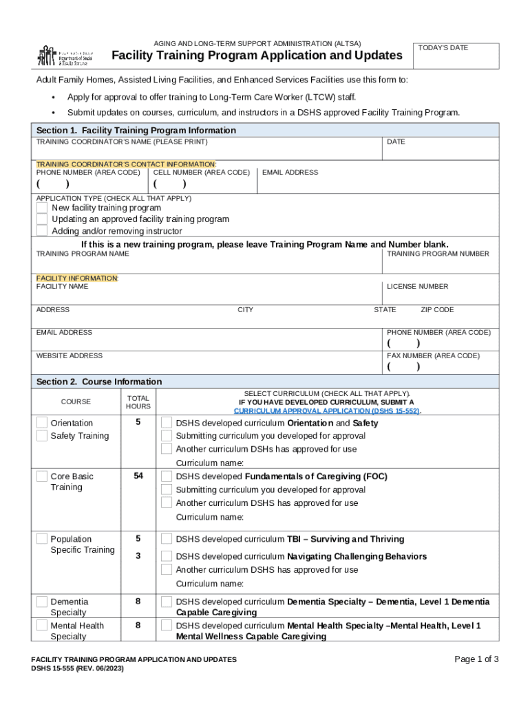 Facility Instructor Doc Template | pdfFiller