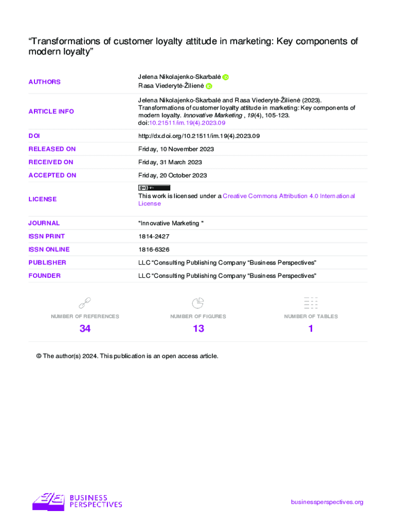 Fillable Online Loyalty Marketing: What It Is, and How It Can Transform ... Fax Email Print ...