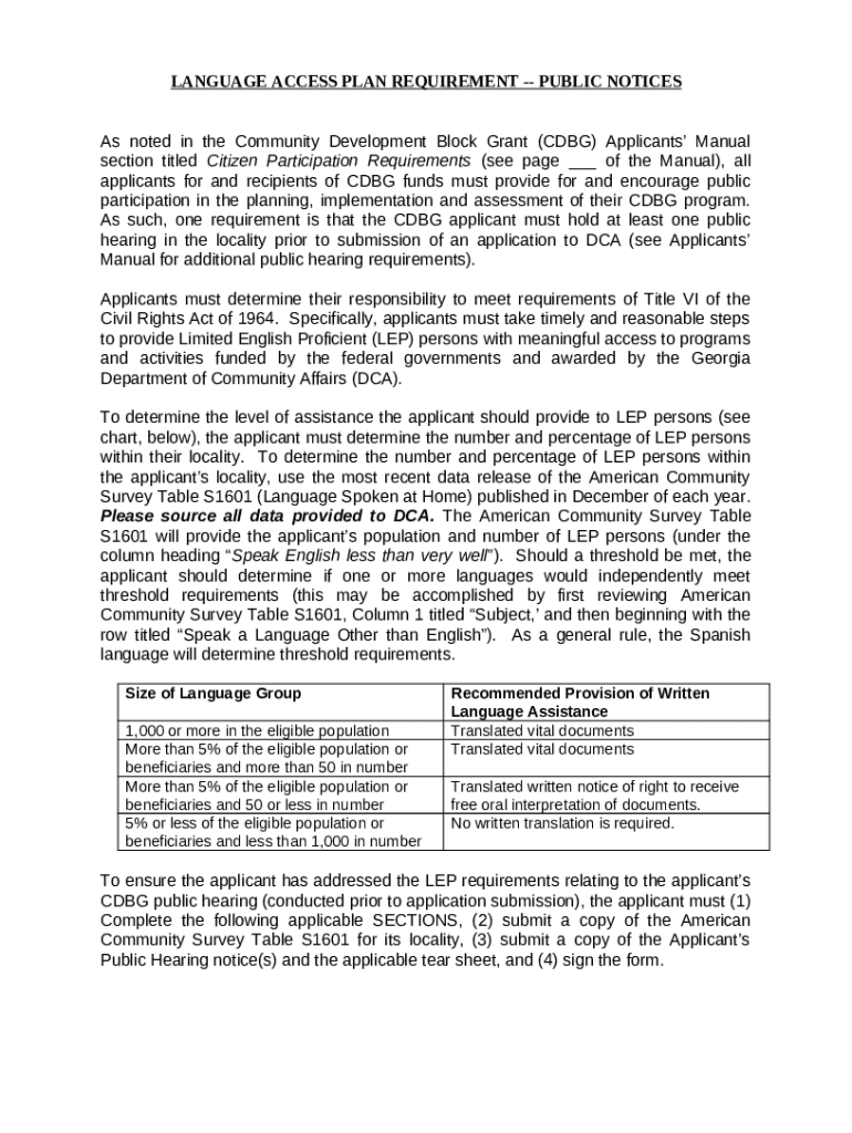 State Community Development Block Grant Program Guide ... Doc Template ...